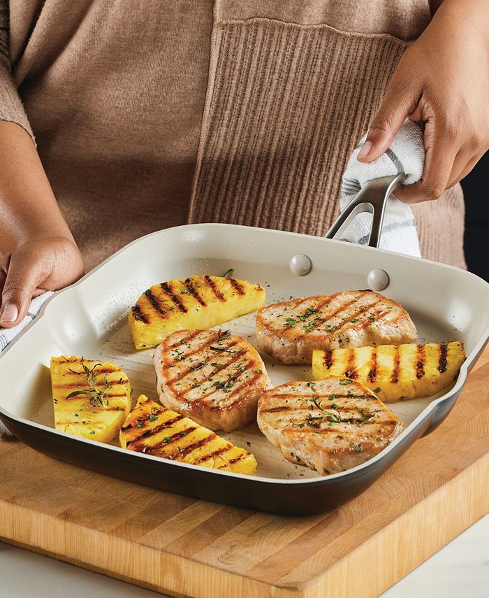 KitchenAid Hard Anodized Aluminum Ceramic 11.25" Nonstick Grill Pan ...