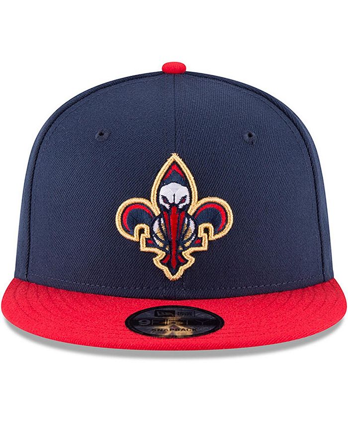 New Era Men's Navy, Red New Orleans Pelicans 2-Tone 9FIFTY Adjustable ...