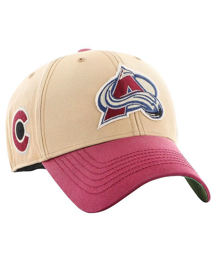 '47 Brand Men's Khaki, Burgundy Distressed Colorado Avalanche Dusted ...