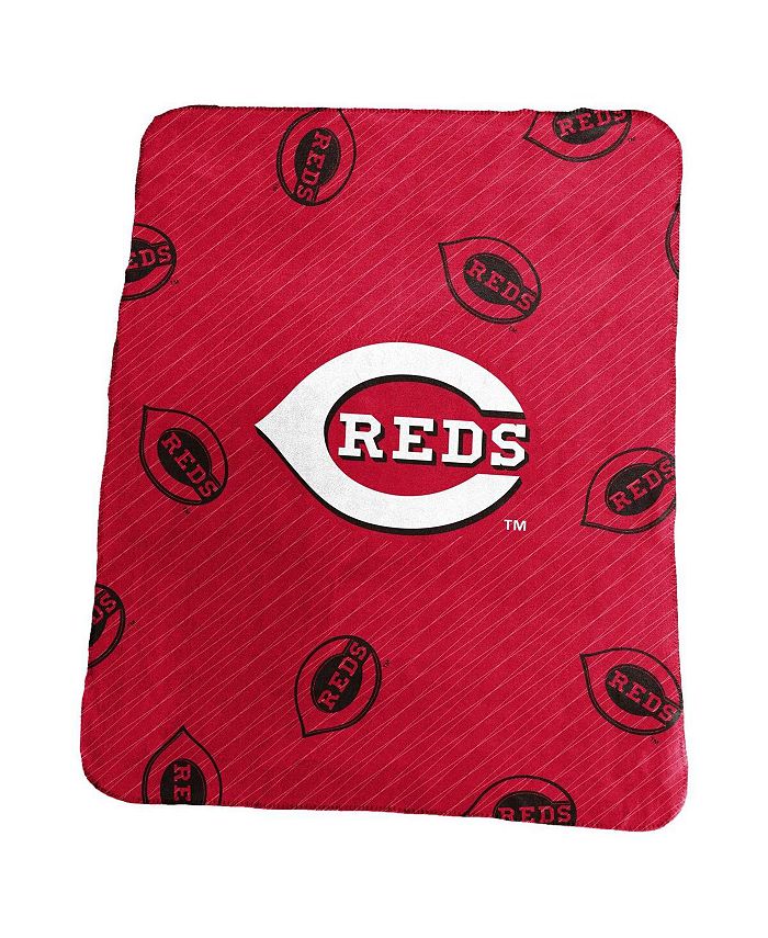 Logo Brands Cincinnati Reds 50" x 60" Repeating Logo Classic Plush ...