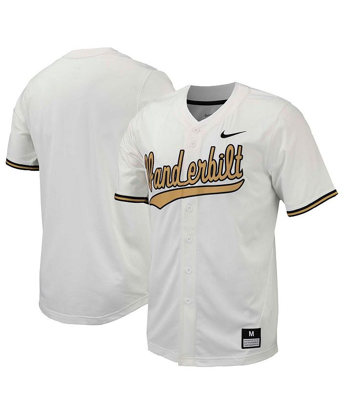 Nike Men's White Vanderbilt Commodores Replica Full-Button Baseball ...