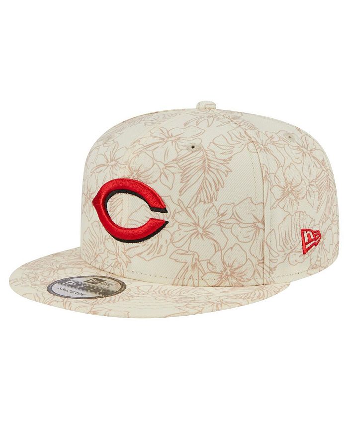 New Era Men's Cream Cincinnati Reds Spring Training Leaf 9FIFTY ...
