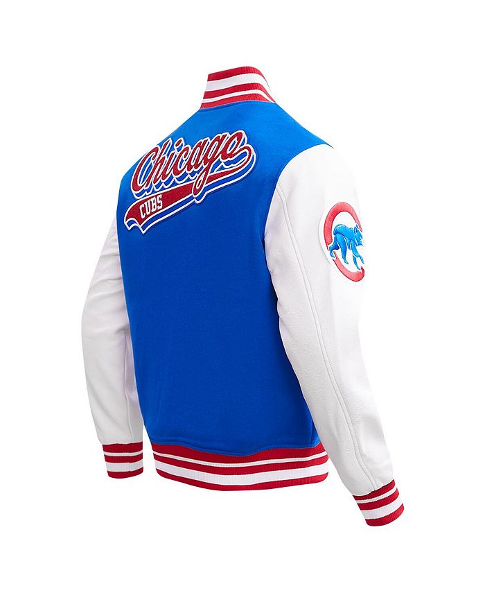 Pro Standard Men's Royal Chicago Cubs Script Tail Wool Full-Zip Varity ...