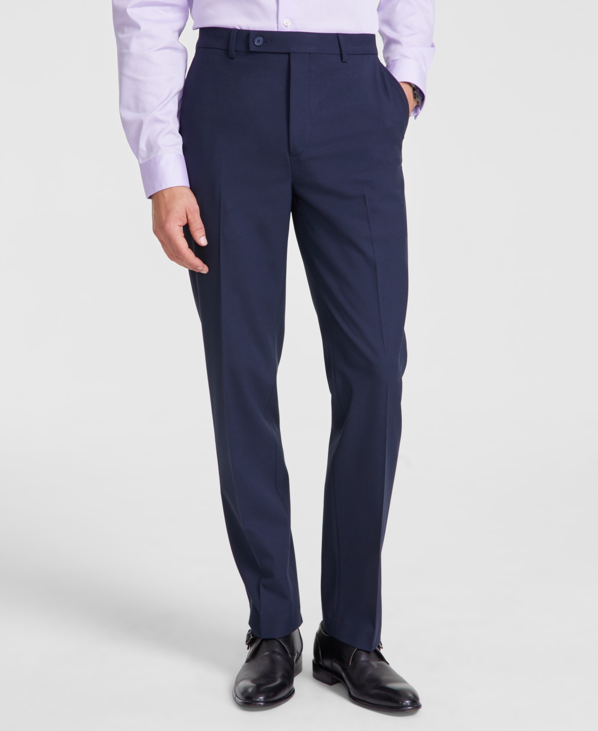 Click here for Calvin Klein Mens Slim-Fit Solid Dress Pants - Nav... prices