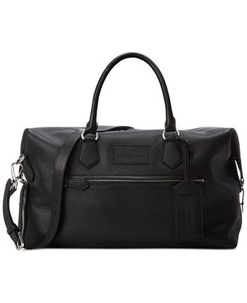 Polo Ralph Lauren Men's Pebbled Leather Duffel - Macy's