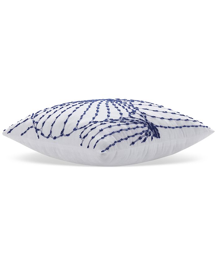 Seventh Studio Shelly Bright Embroidered Seashell Decorative Pillow, 18 ...