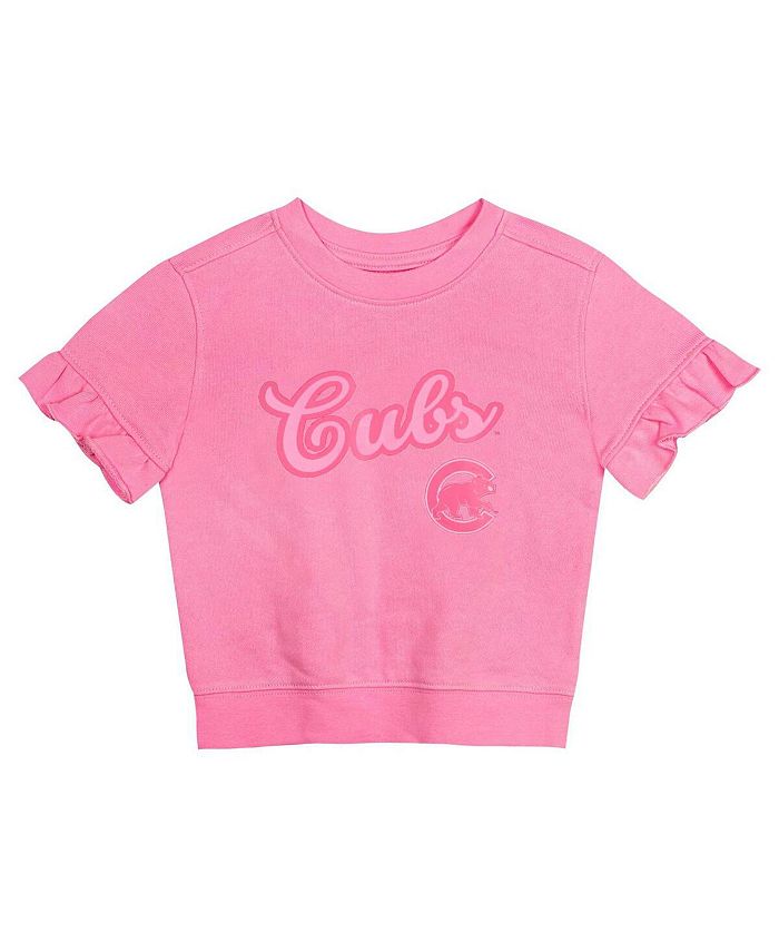 Outerstuff Girls Toddler Pink Chicago Cubs Dugout Cute T-shirt and ...