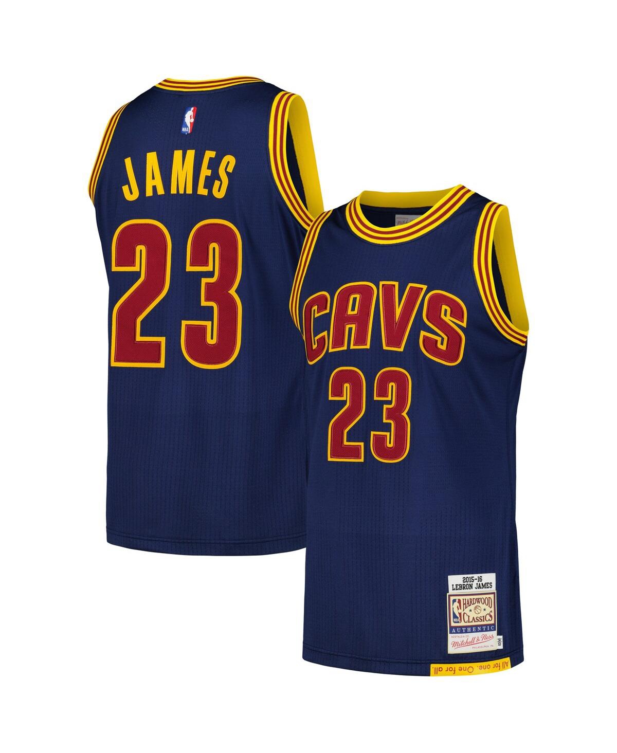 Click here for Mens Mitchell & Ness LeBron James Navy Distressed... prices