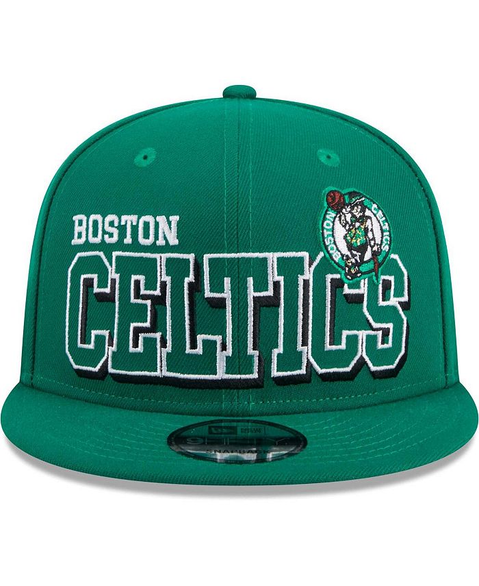 New Era Men's Kelly Green Boston Celtics Gameday 59FIFTY Snapback Hat ...