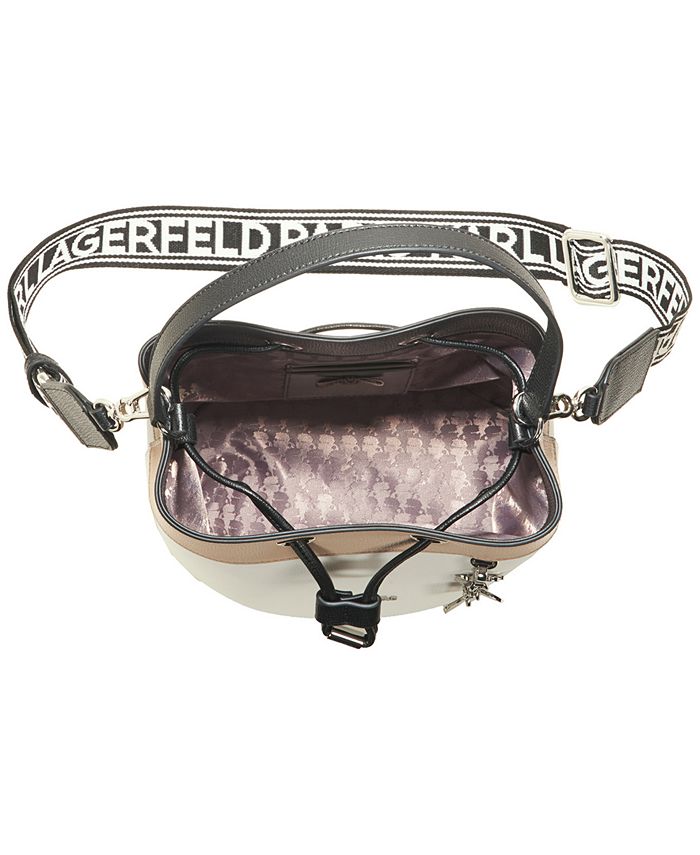 KARL LAGERFELD PARIS Adele Medium Bucket Bag - Macy's
