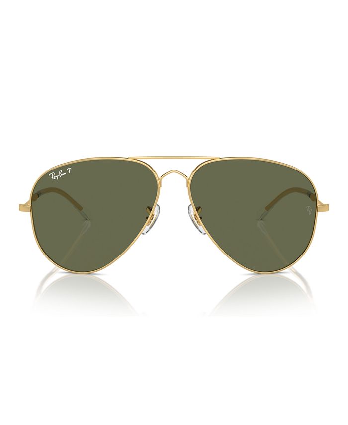 Ray-Ban Unisex Polarized Sunglasses, Old Aviator Rb3825 - Macy's