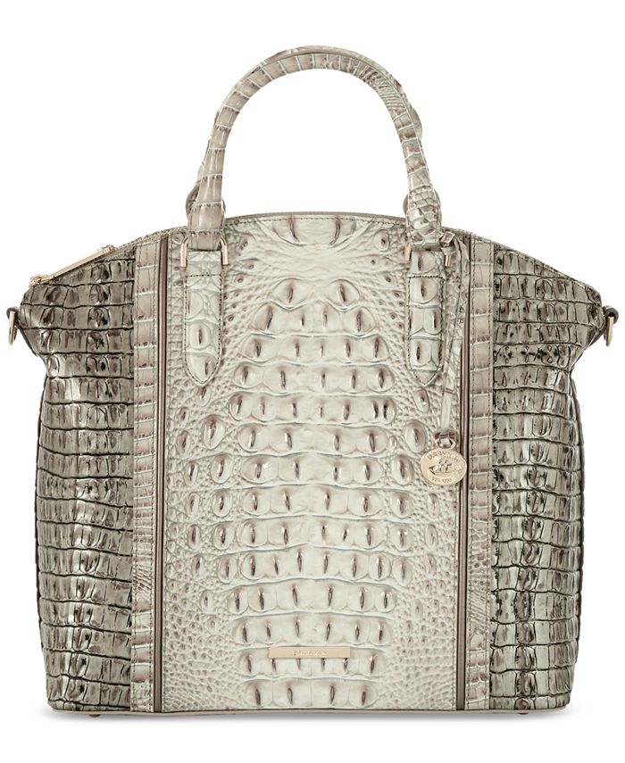 Brahmin Duxbury Satchel Fairest Grey Breakwater Large Leather Satchel ...