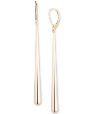 Lauren Ralph Lauren Sculpted Bar Linear Drop Earrings - Macy's