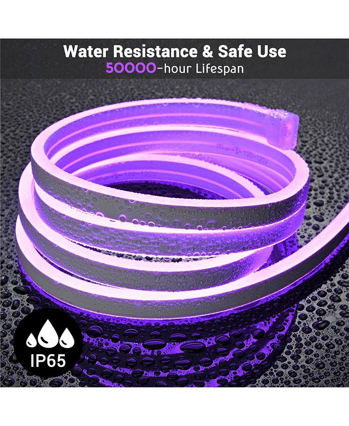 DELight 50 Ft Neon LED Light Strip Rope Tube Wire Flexible Outdoor ...