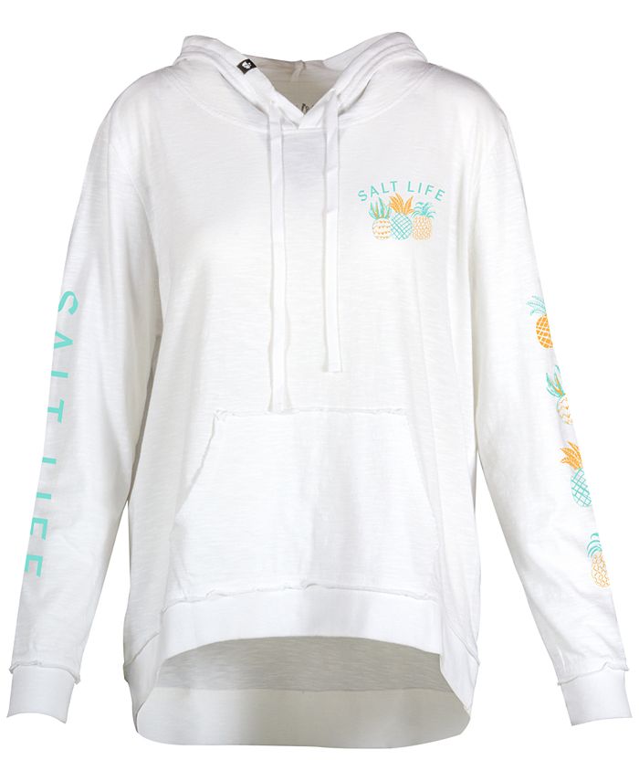 Salt Life Women's Pineapple Paradise Shirttail Hoodie - Macy's