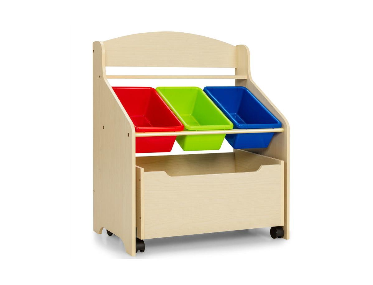 Click here for Kids Wooden Toy Storage Unit Organizer with Rollin... prices
