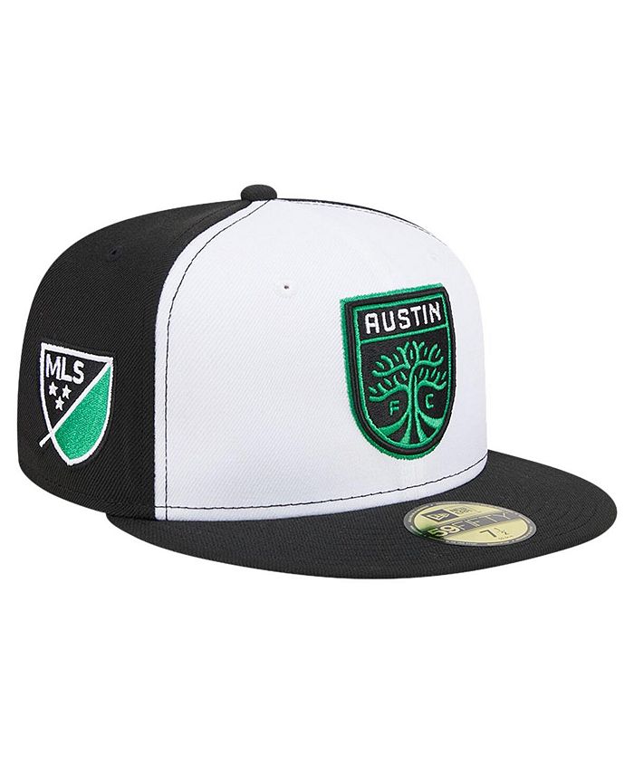 New Era Men's White, Black Austin FC 2024 Kick Off Collection 59FIFTY ...