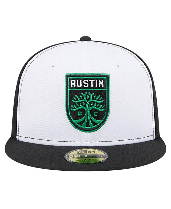 New Era Men's White, Black Austin FC 2024 Kick Off Collection 59FIFTY ...