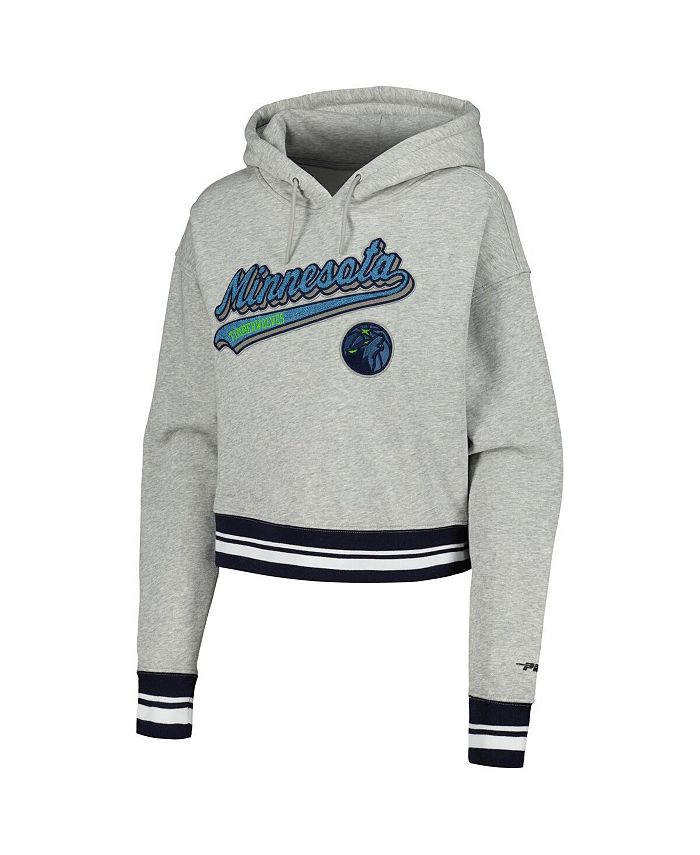 Pro Standard Women's Heather Gray Minnesota Timberwolves Script Tail ...