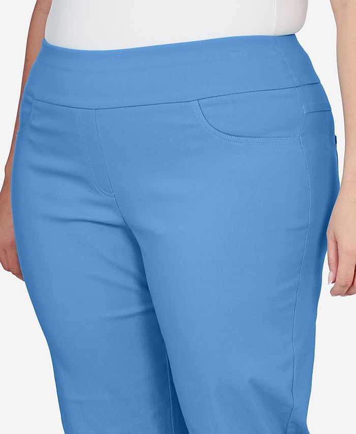 Ruby Rd. Plus Size Pull-On Tech Clam Digger Capri Pants - Macy's