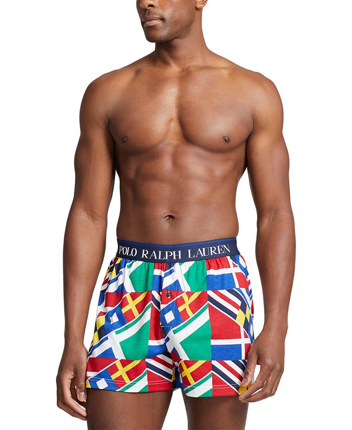 Polo Ralph Lauren Men's Exposed Waistband Knit Boxer Shorts - Macy's