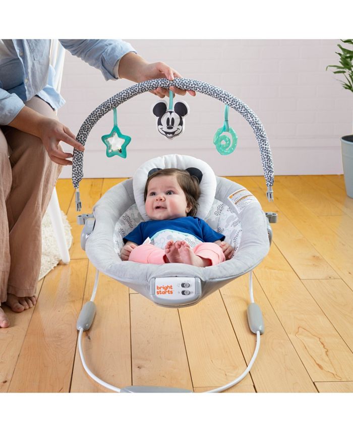 Bright Starts MICKEY MOUSE Cloudscapes™ Comfy Bouncer - Macy's