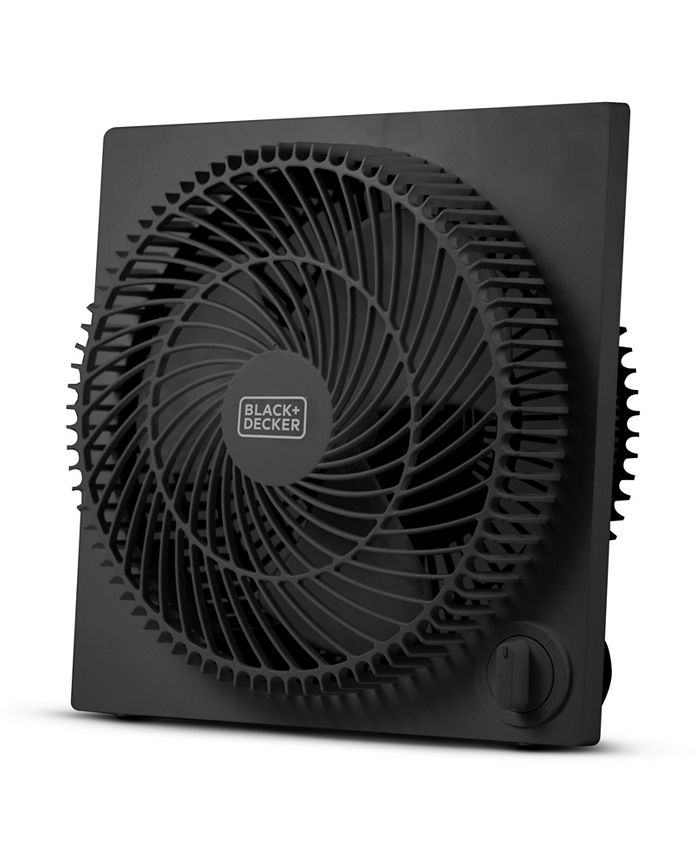 BLACK+DECKER Portable 9 Inch Box Fan, 3 Speed Settings & Self Standing ...