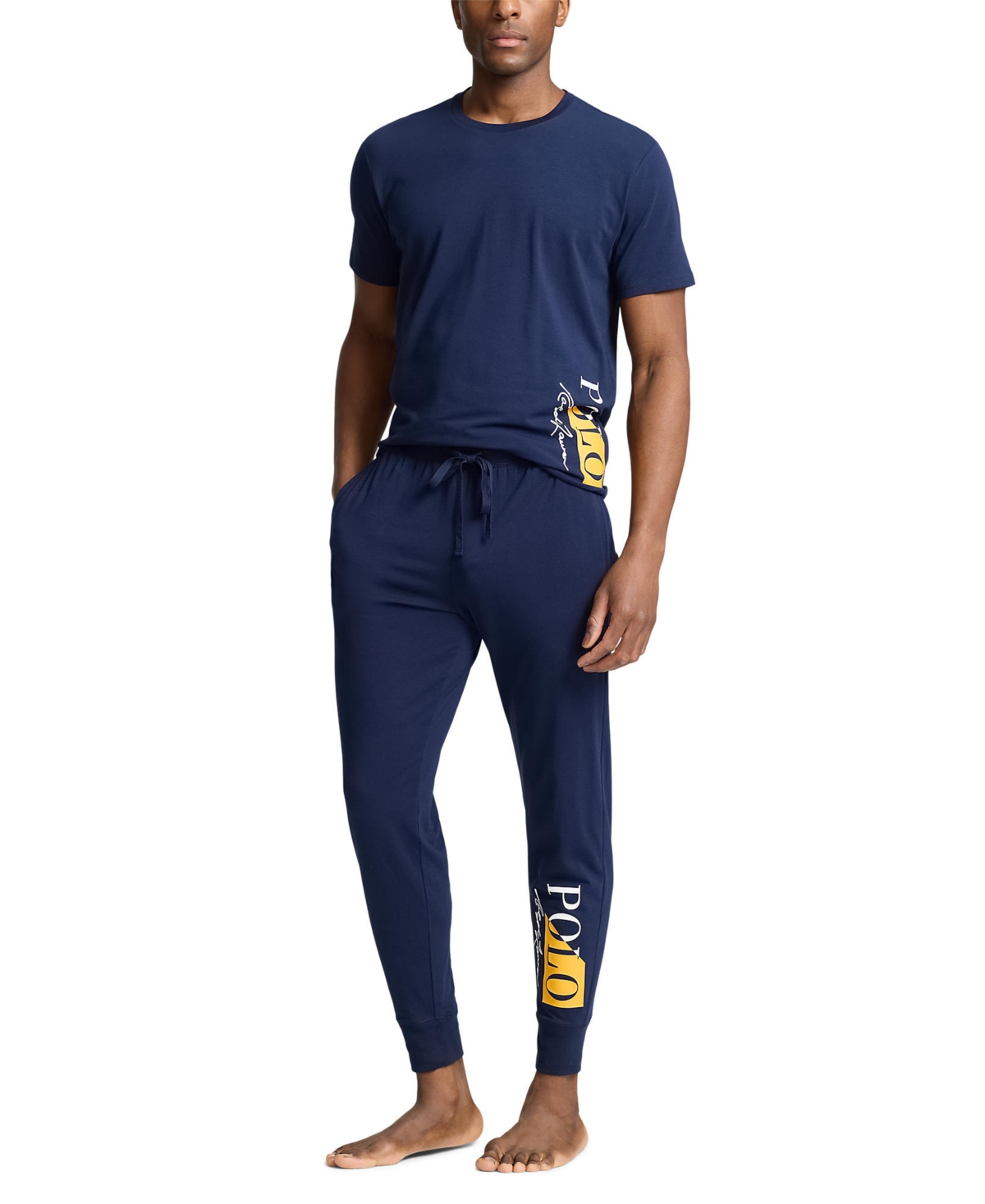 Polo Ralph Lauren Men's Exclusive Logo Jogger Pajama Pants In Cruise ...