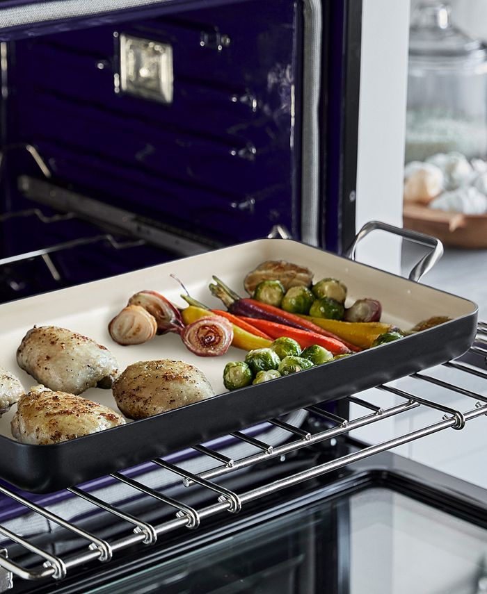 GreenPan Rio Healthy Ceramic Nonstick 18" x 11" Double Burner Griddle ...