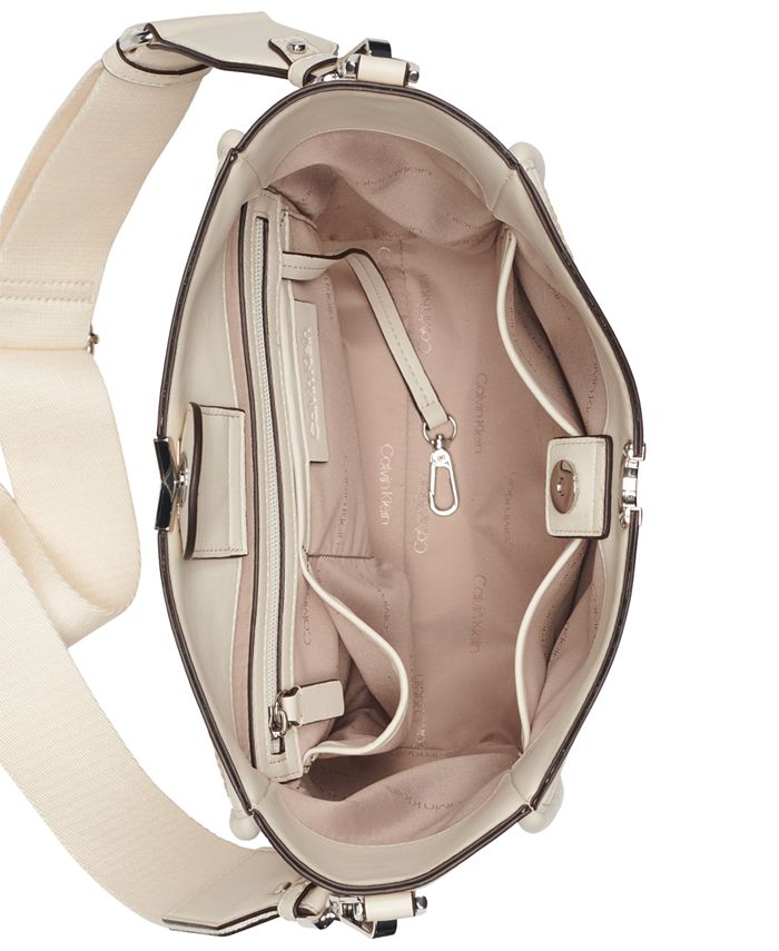 Calvin Klein Crisell Woven Crossbody - Macy's