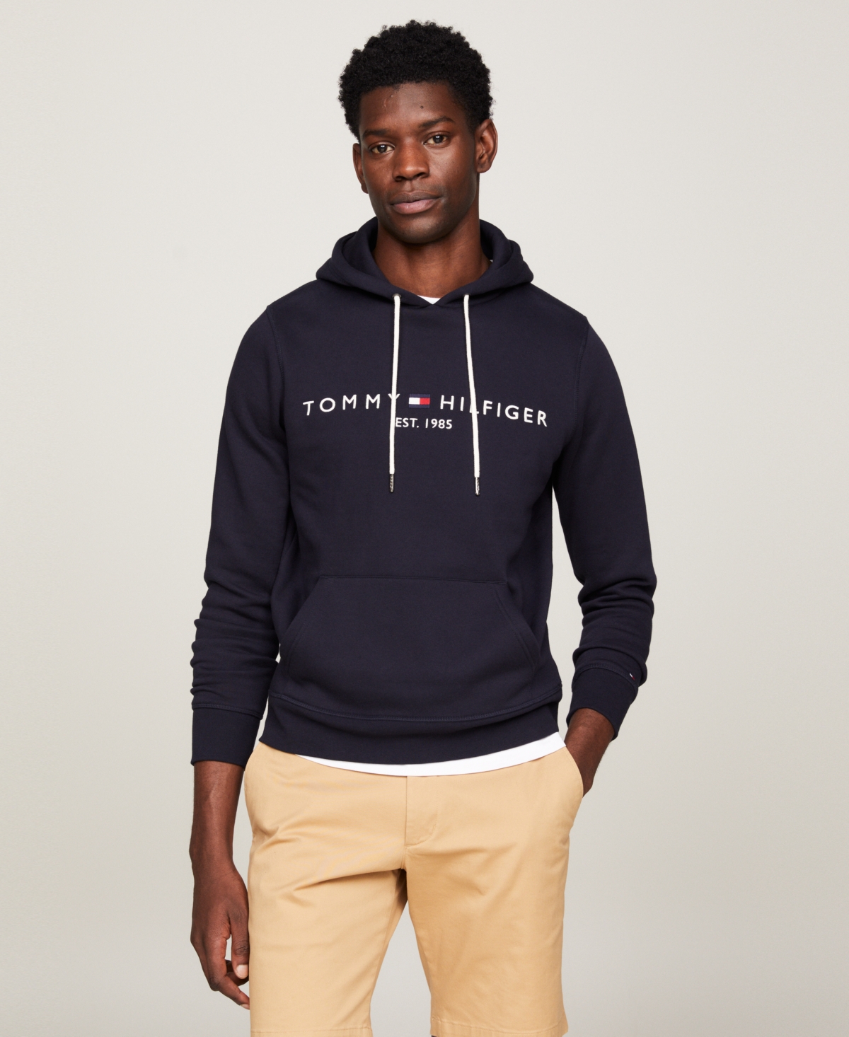 Click here for Tommy Hilfiger Mens Embroidered Logo Hoodie - Sky... prices