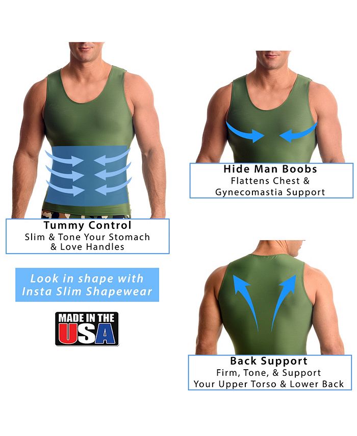 Instaslim Men's Compression Activewear Muscle Tank Top - Macy's