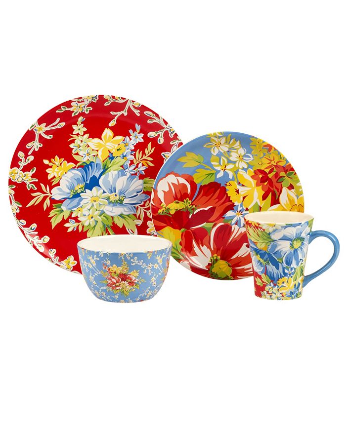 Certified International Blossom 16Pc Dinnerware Set, Service for 4 - Macy's