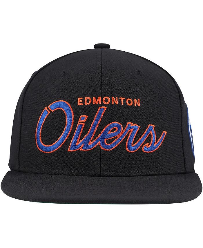 Mitchell & Ness Men's Black Edmonton Oilers Core Team Script 2.0 ...