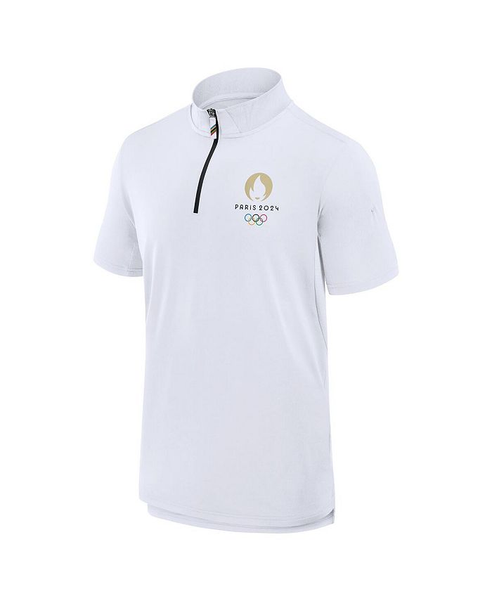 Fanatics Men's White Paris 2024 Summer Olympics Inspired Quarter-Zip ...