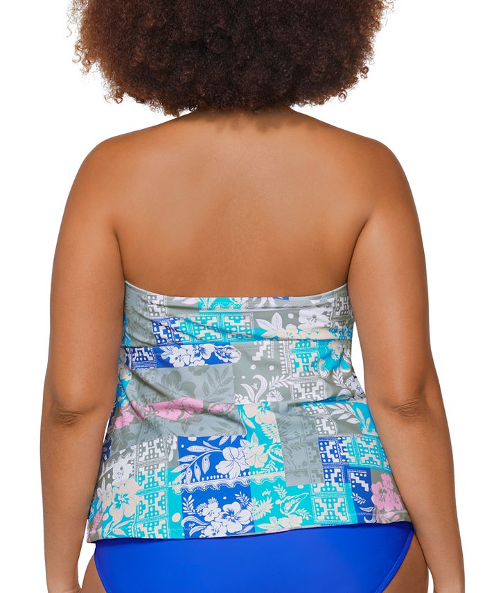Raisins Curve Zanzibar Bandeau-Neck Tankini Top - Macy's