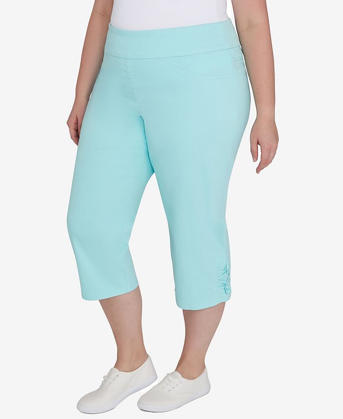 Ruby Rd. Plus Size Embellished Stretch Denim Capri Pants - Macy's Ruby Rd. Plus Size Embellished Stretch Denim Capri Pants - Macy's