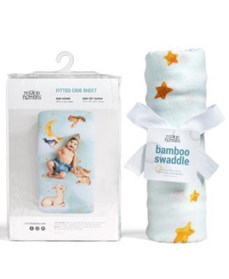 Goodnight Wonderland Crib Sheet & Swaddle Bundle