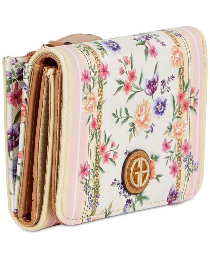 Giani Bernini Pastel Floral Mini Trifold Wallet, Created for Macy's ...