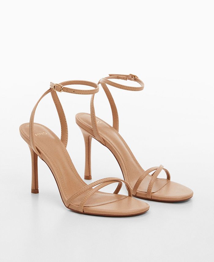 MANGO Women's Strappy Heeled Sandals - Macy's