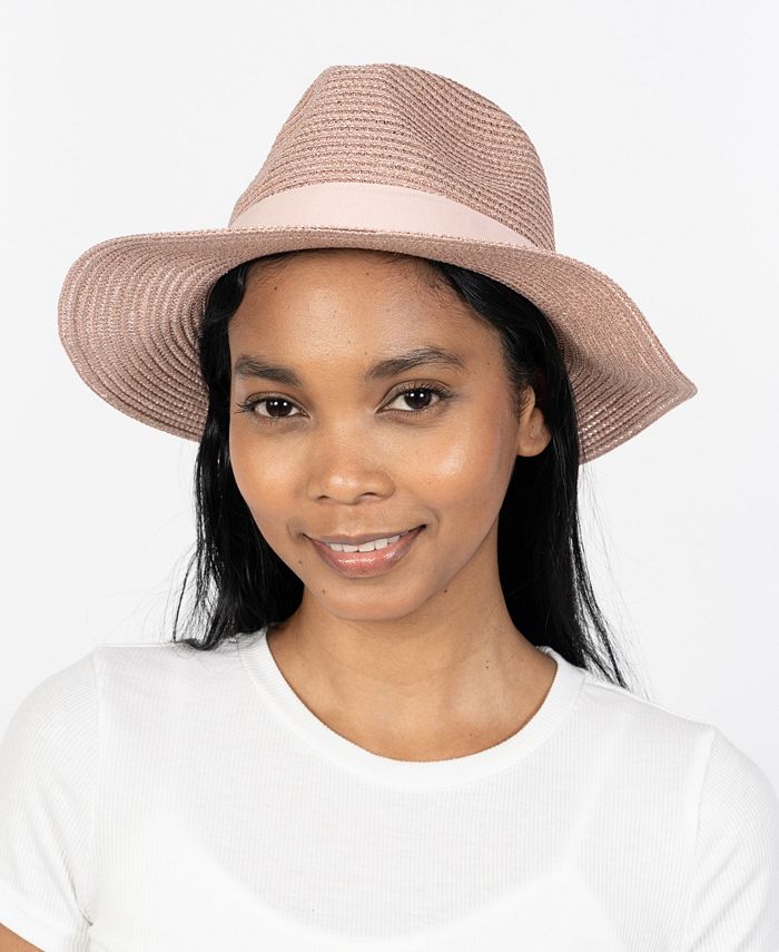 Vince Camuto All Over Shine Panama Hat - Macy's