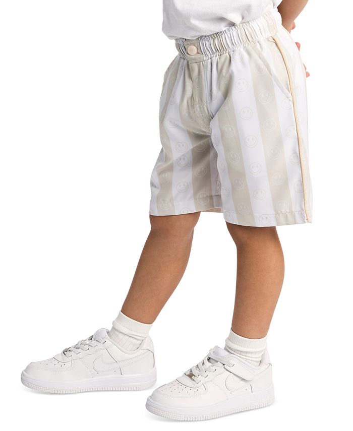 Sovereign Code Toddler & Little Boys Trey Striped Smile-Print Swim ...