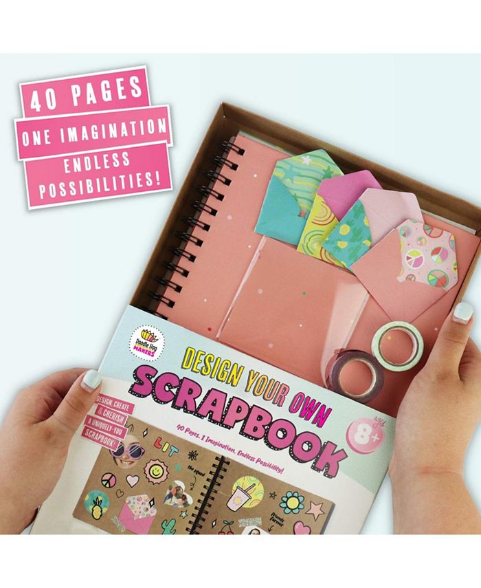 Doodle Hog Design Your Own Pink Scrapbook, Kids Scrapbook Kit, Gifts ...