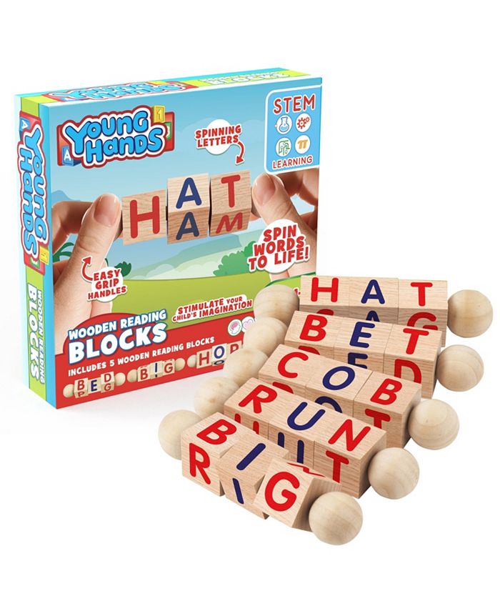 Young Hands CREATIVE KIDS WOODEN READING BLOCKS SET - Macy's
