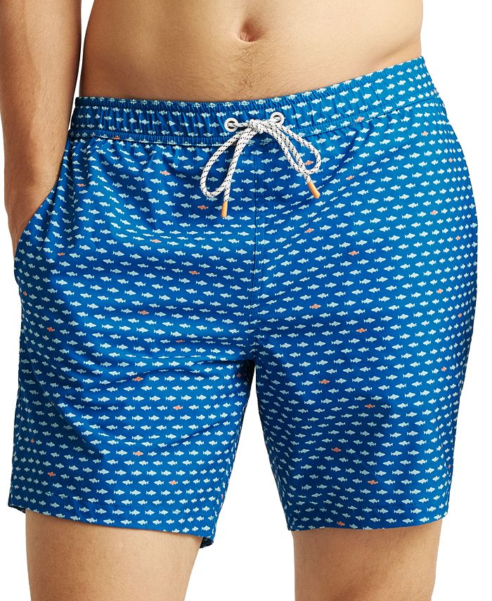 Bonobos Men's Dot-Pattern Drawcord 7" Swim Trunks - Macy's