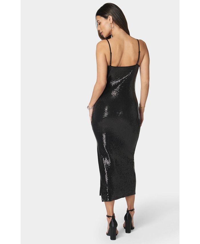 Bebe Women's Disco Dot Maxi Tank Bodycon Dress - Macy's