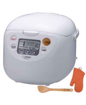 Zojirushi Micom Rice Cooker and Warmer (10-Cup/White) with Stir Spatula ...
