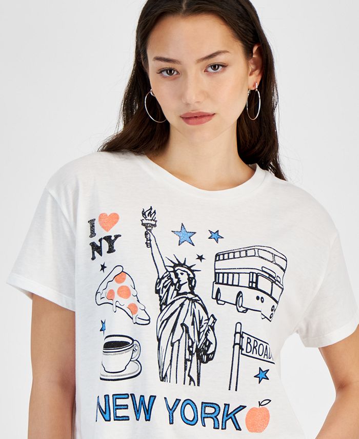 Grayson Threads, The Label Juniors' New York Graphic-Print Tee - Macy's