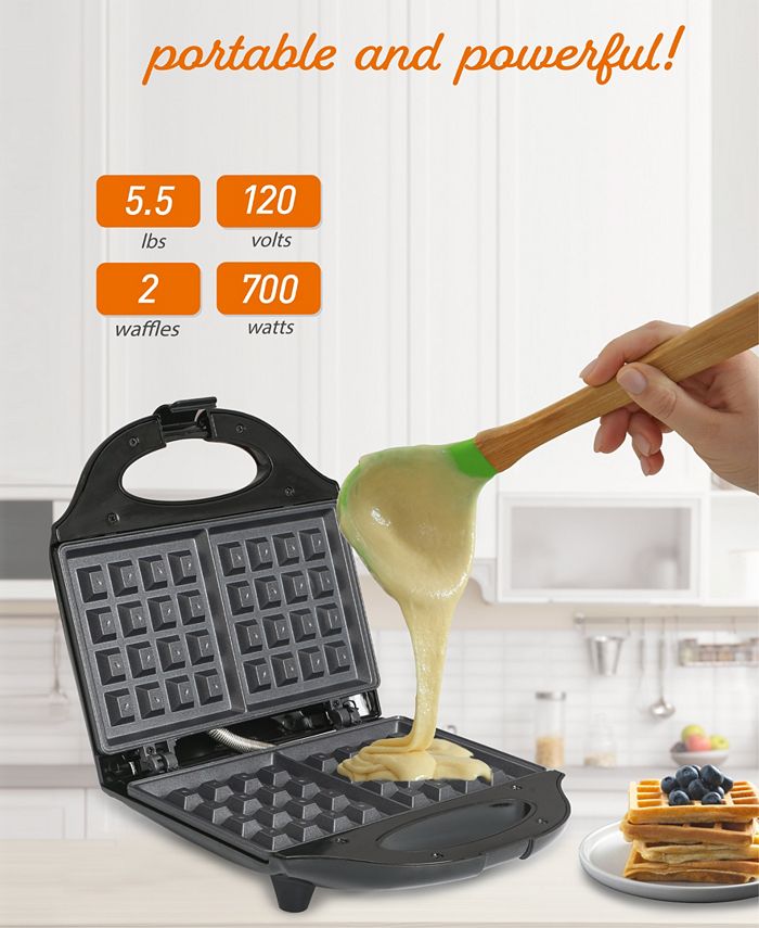 Commercial Chef Waffle Maker, Nonstick Mini Waffle Maker, Easy-to-Clean ...