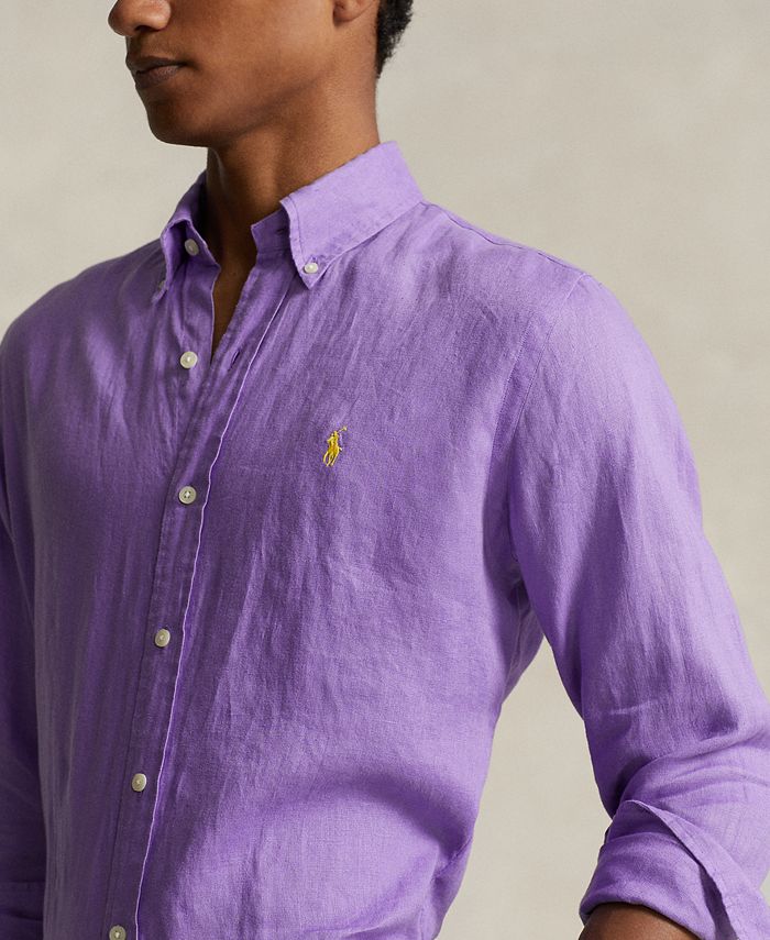 Polo Ralph Lauren Men's Classic-Fit Linen Shirt - Macy's